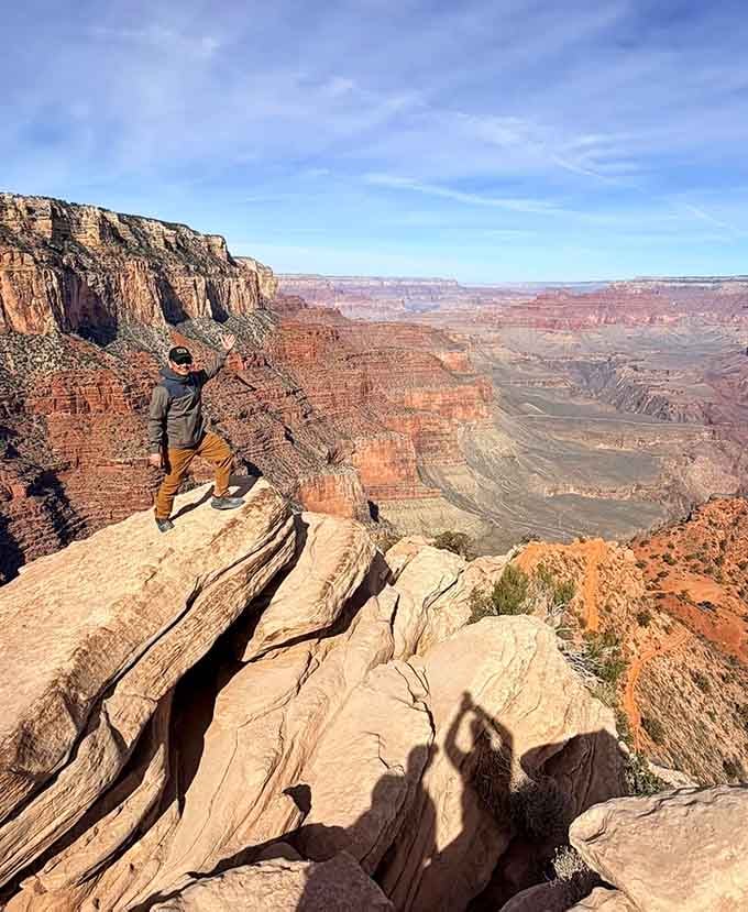 Standing on the edge, you realize how small we are compared to two billion years of Earth's handiwork.