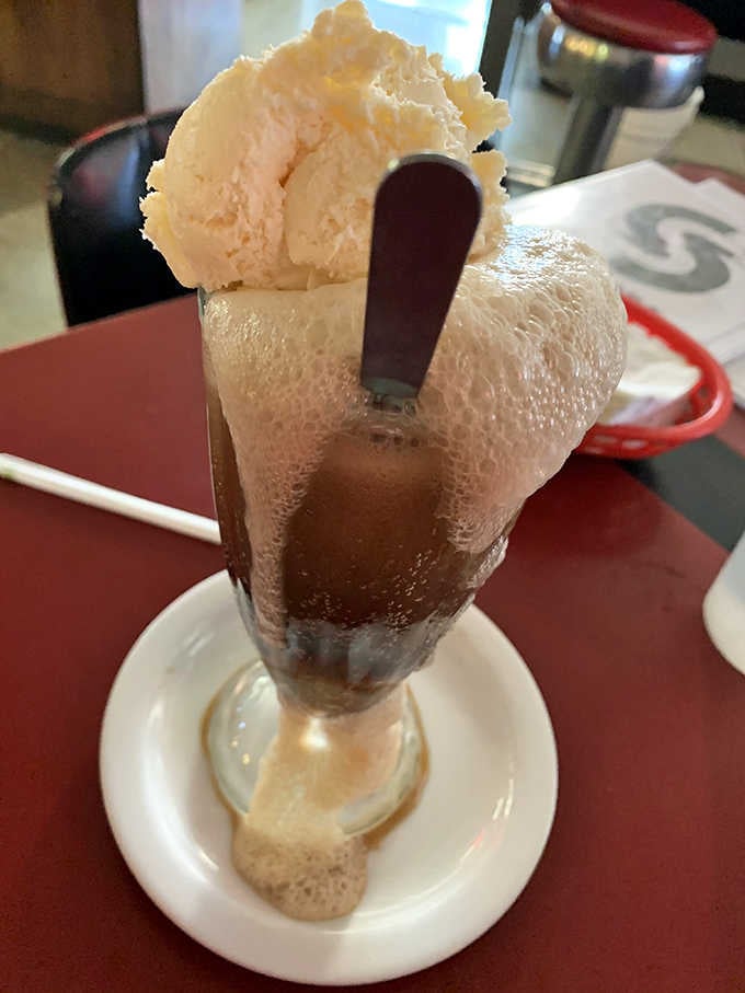Root beer and vanilla ice cream create a float so perfect it should require a lifeguard on duty.