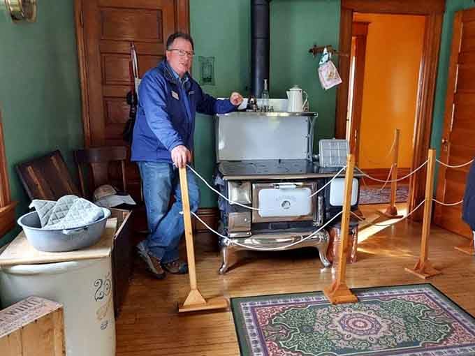 Inside the keeper's house, period furnishings and authentic details transport you back to when lighthouse life meant true isolation.