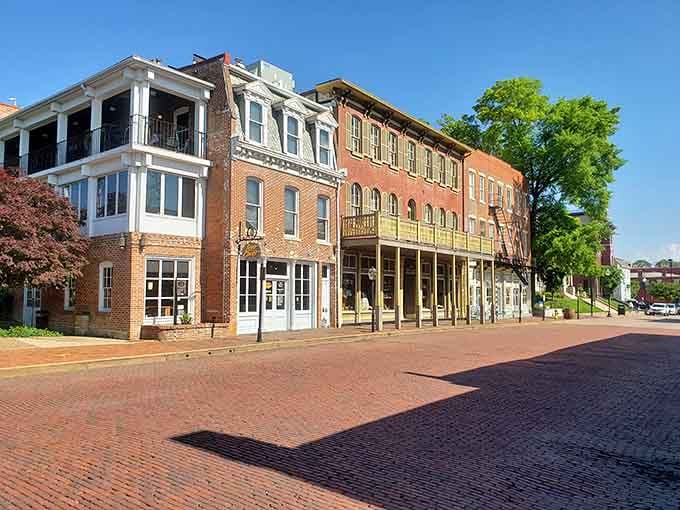 Main Street's architectural variety spans centuries, creating a visual timeline that's infinitely more interesting than textbooks.