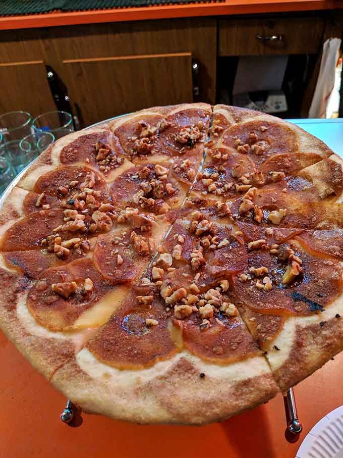 Dessert pizza that makes you question why anyone bothers with regular pie when this exists in the world.