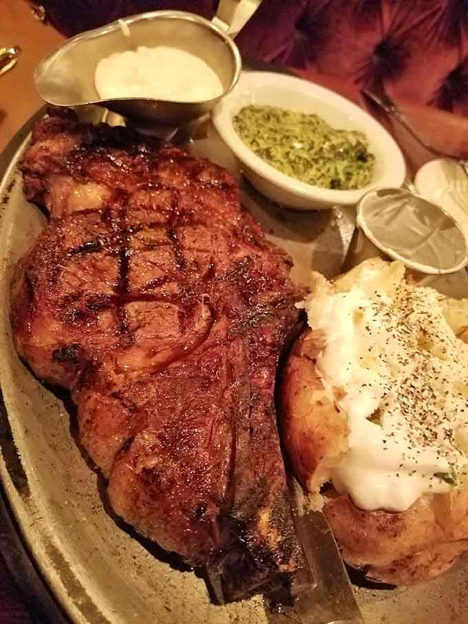 That massive cut with its caramelized exterior could make a vegetarian reconsider their life choices, just for a moment.