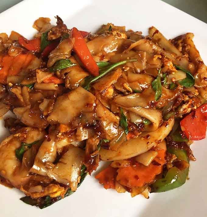 Drunken noodles so good they'll have you speaking in tongues, or at least ordering another round immediately.