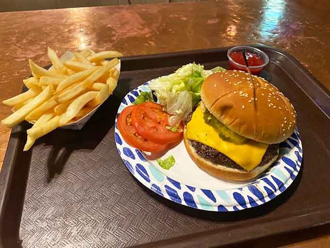 When your cheeseburger has visible char marks and melted cheese cascading down the sides, you know someone's doing it right.