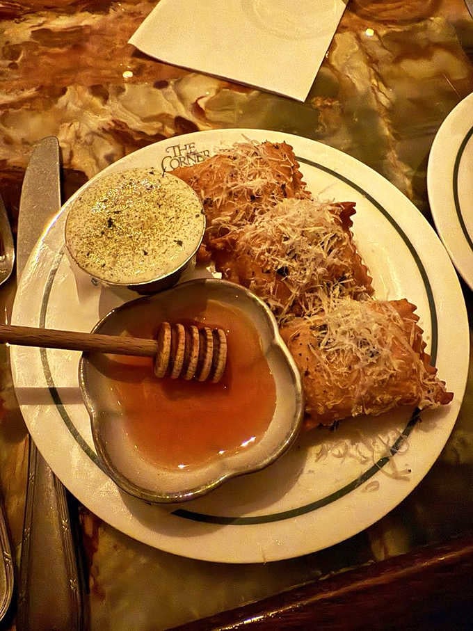 Pizza rolls drizzled with honey prove that sometimes the best ideas come from elevating comfort food to art.