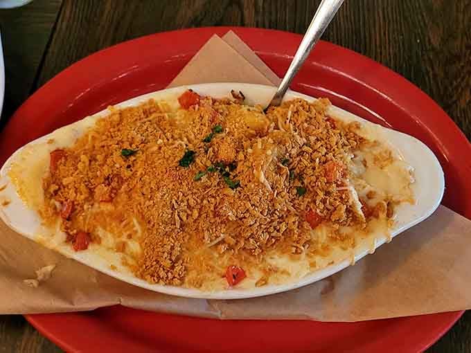 The Voodoo Casserole casts a delicious spell with layers of cheesy, seafood-packed magic that'll haunt your dreams forever.