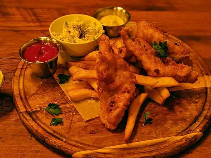 Golden-fried fish and crispy fries deliver everything you want from this classic, executed with serious skill and care.