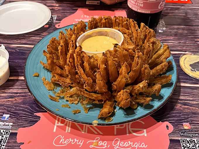 This blooming onion could make a grown person cry tears of joy, and nobody would judge you.