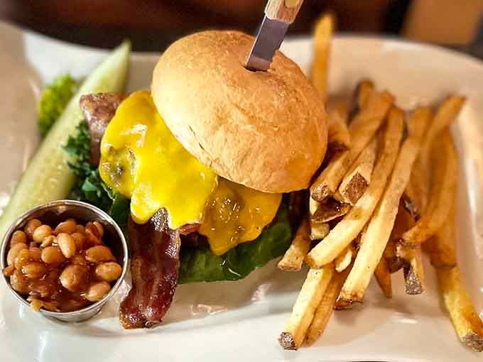 The Beast Burger lives up to its name: elk, bison, and wagyu beef creating something your cardiologist doesn't need to know about.