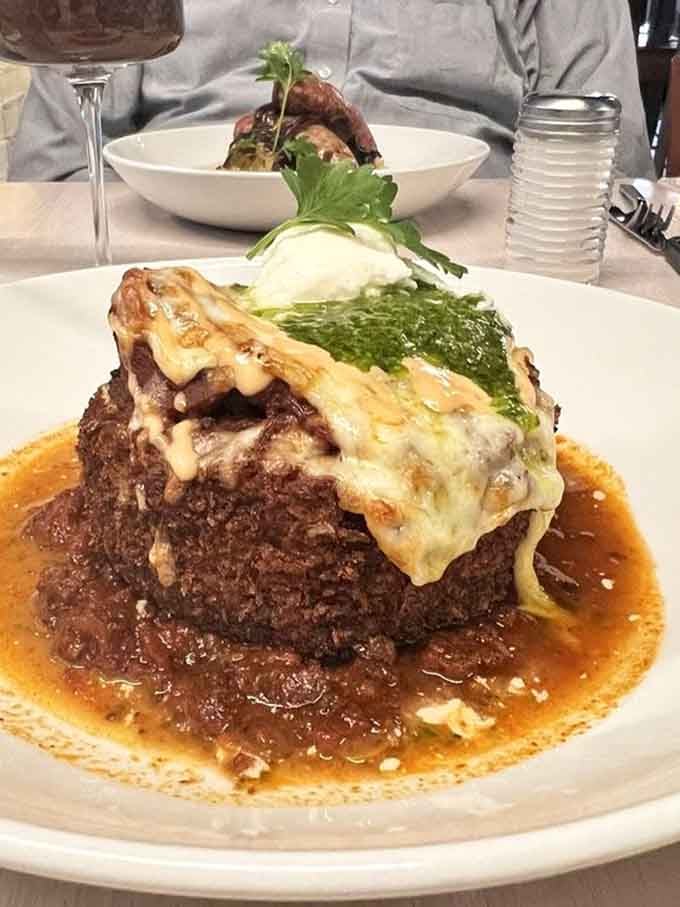 Spuds and beef stacked high with melted cheese, because sometimes more is actually more, not less.