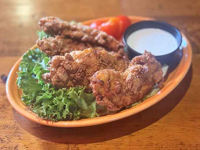 Crispy fried chicken strips with ranch dressing &ndash; simple perfection that never goes out of style.