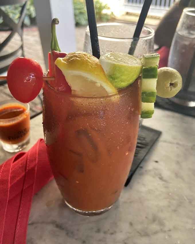 Another Bloody Mary because one garden on a stick is never quite enough to satisfy your vegetable quota.