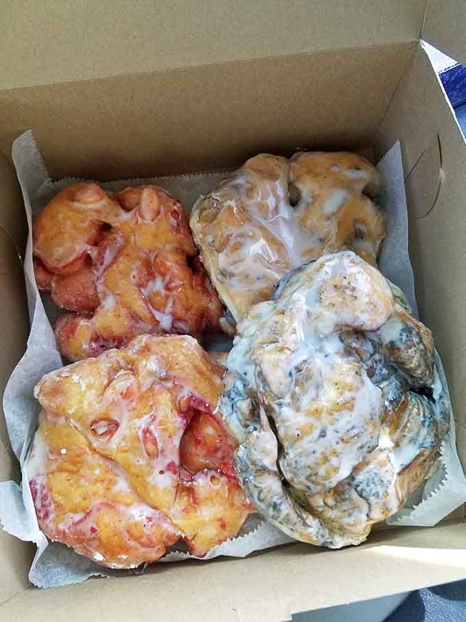 Fruit fritters that prove sometimes the best things in life are rustic, generous, and gloriously glazed.