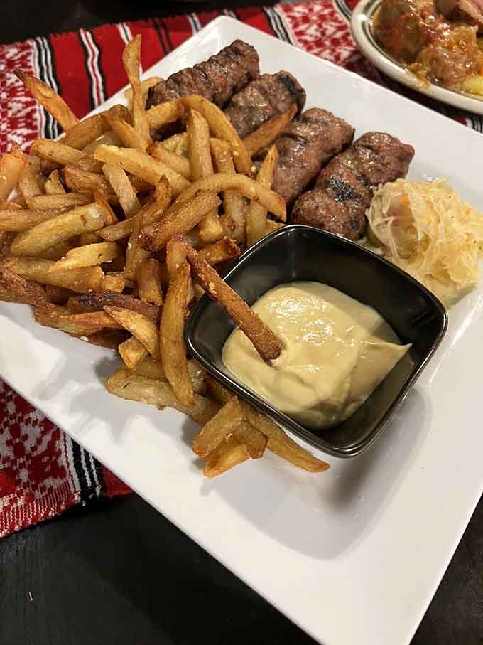 Vlad's Favorite brings sausage, polenta, and a fried egg together in glorious harmony that even counts would celebrate.