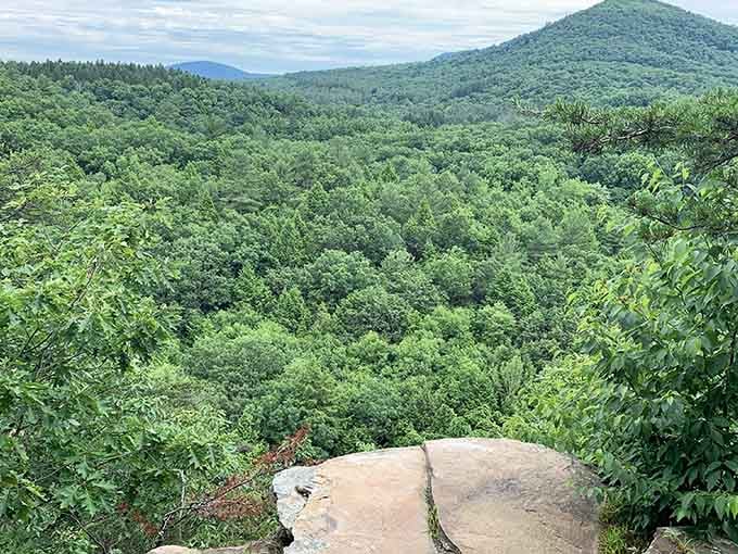 This view stretches for miles, giving you the kind of perspective that makes traffic jams seem wonderfully insignificant.