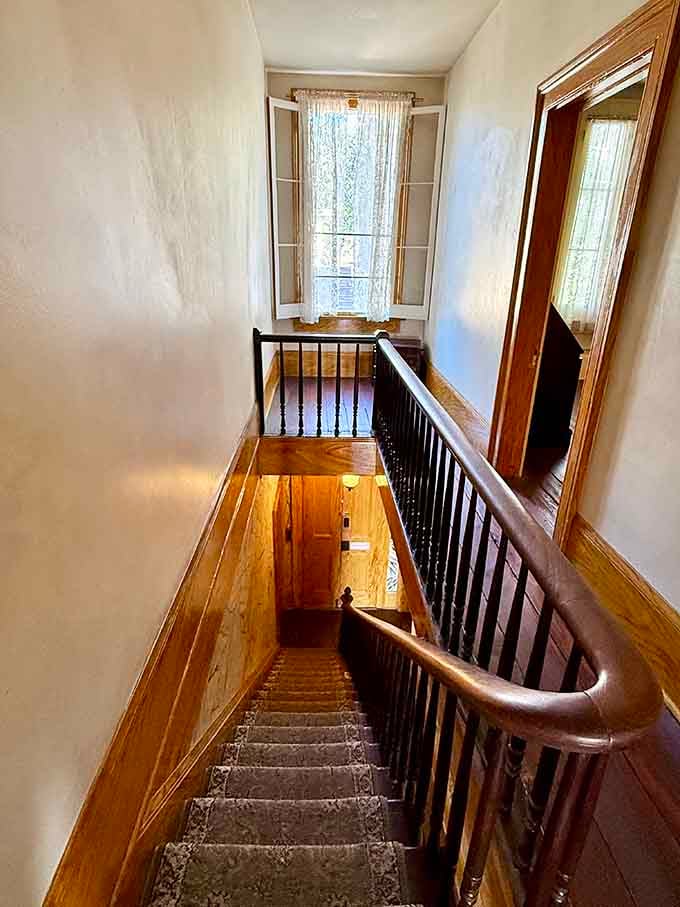 These stairs have witnessed countless footsteps over the decades, including some that still echo when nobody's there.