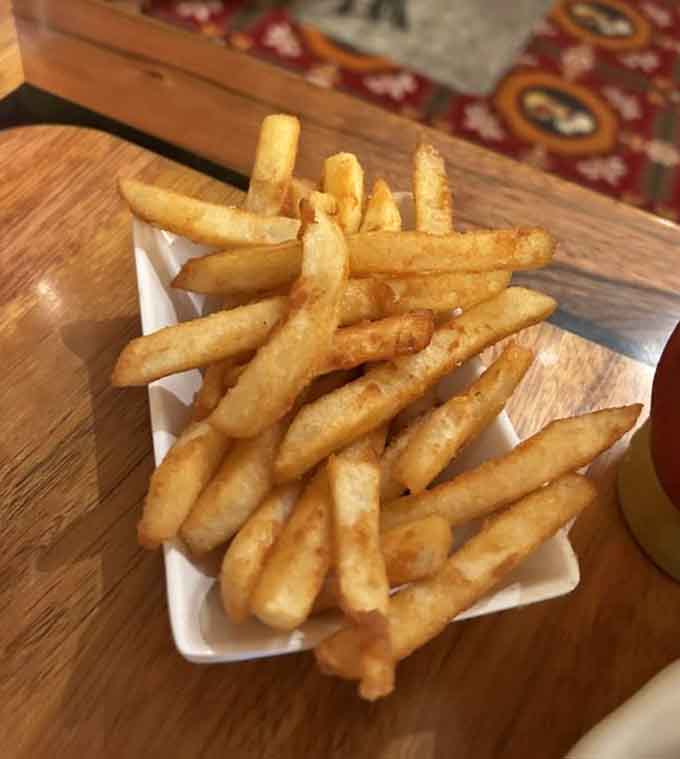 Thick-cut fries that prove not everything good in life needs to be complicated or pretentious at all.