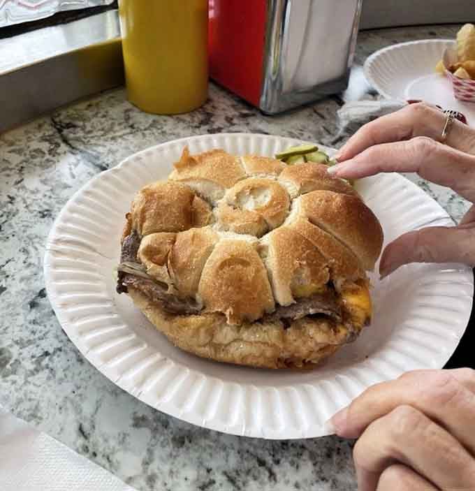 The steak and cheese proves White Manna can work magic with more than just ground beef and buns.