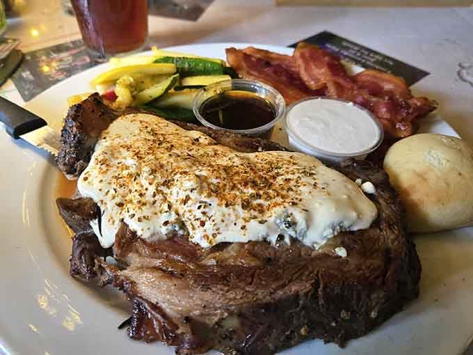 A steak dinner so generous it comes with all the fixings, because portion control is for other restaurants.