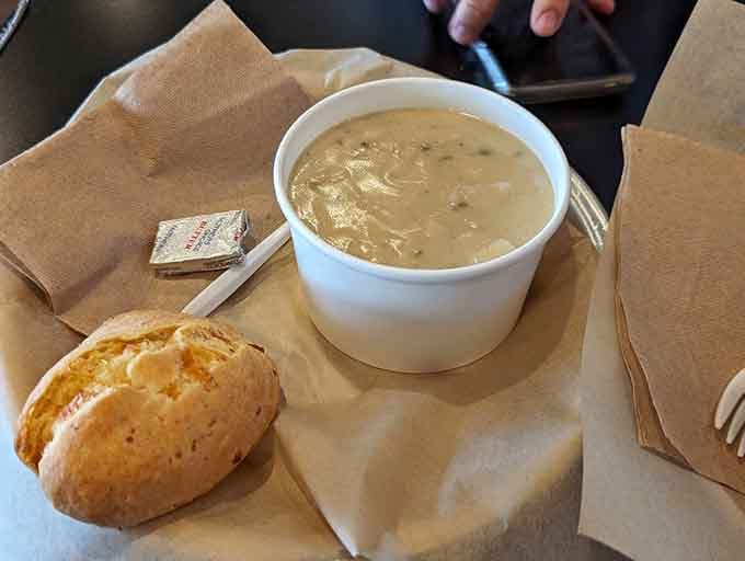 Creamy potato bacon soup that'll make you forget every diet you've ever considered starting tomorrow.