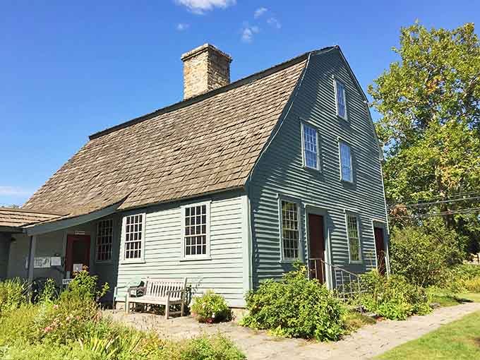 Colonial architecture so authentic you half expect Benjamin Franklin to walk out adjusting his spectacles.