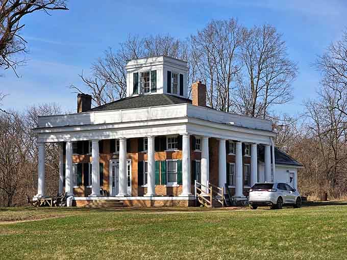 Greek Revival architecture that makes you wonder why we ever stopped building houses with this much personality and grace.