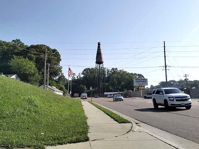 You'll spot it from blocks away, which is exactly what the designers intended back in '49.