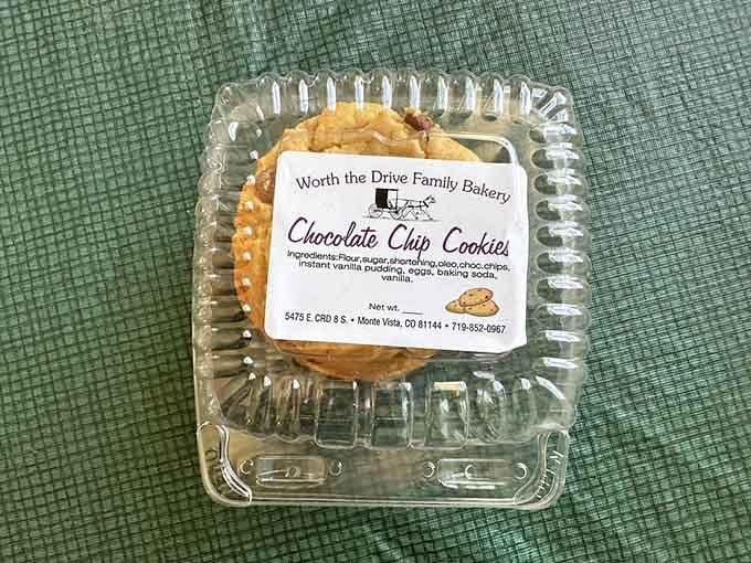 Chocolate chip cookies packaged with care, proving that even simple pleasures deserve proper presentation and respect always.