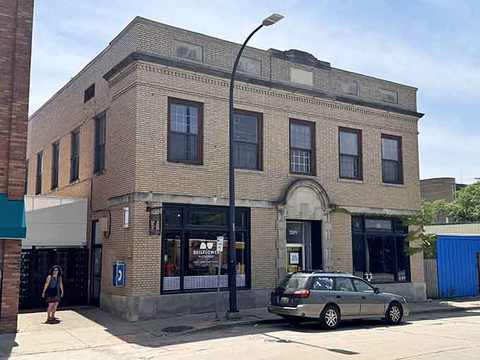 Bellflower's historic building houses modern delights in a space that remembers when craftsmanship actually mattered to builders.