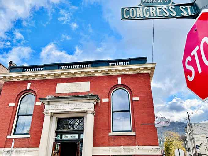 The grand historic building stands proud on Congress Street, looking like it's fed generations of happy customers.