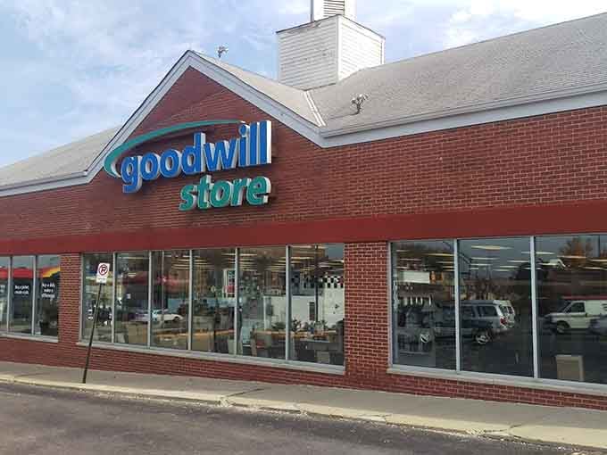 The familiar blue and green logo signals quality finds at prices that won't break the bank.