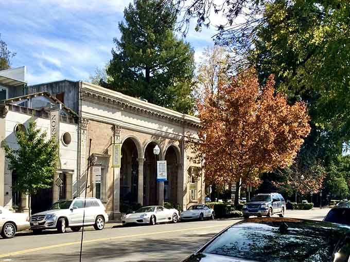 Classic architecture meets autumn colors in a neighborhood that values both beauty and good manners equally.