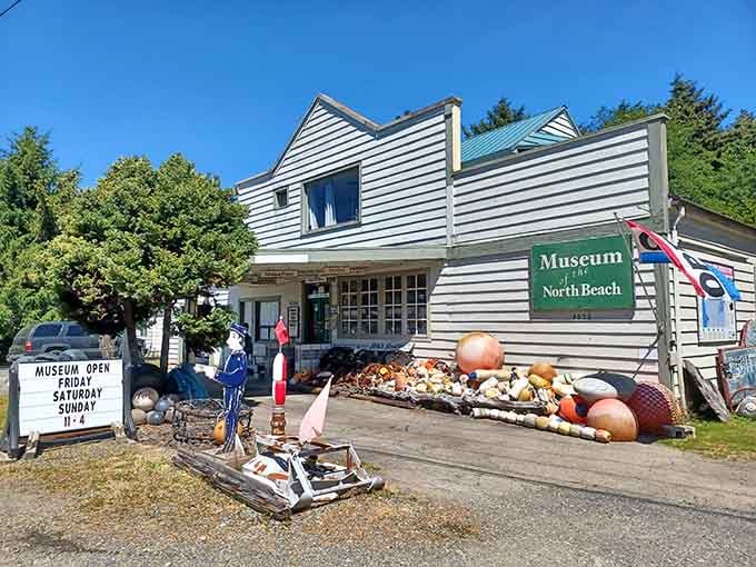 Driftwood-gray siding and nautical touches create that authentic beach town vibe you thought only existed in old photographs.