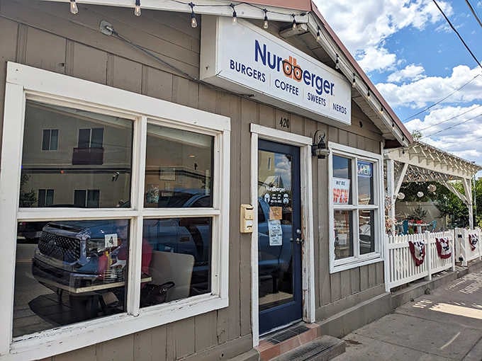 This cozy cottage-style cafe with its white picket fence could be straight from a Hallmark movie.