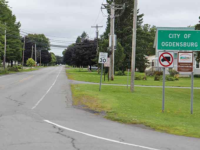 Welcome to Ogdensburg, where the speed limit drops and your stress level follows right behind it.