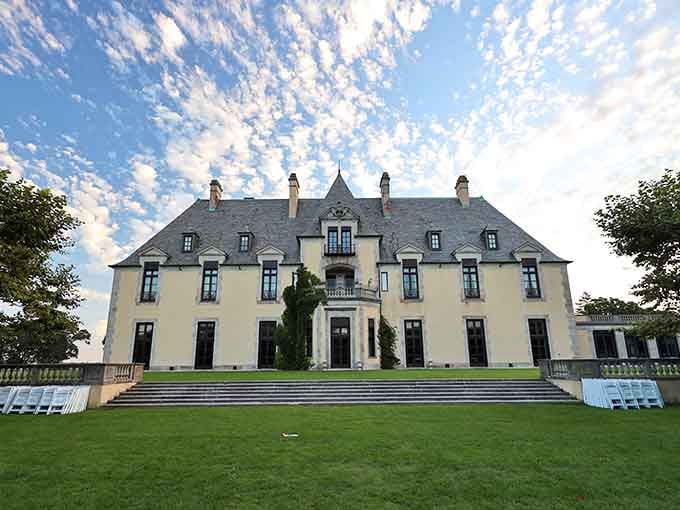 This French chateau's perfect symmetry and manicured lawn rival anything you'd find in the Loire Valley countryside.