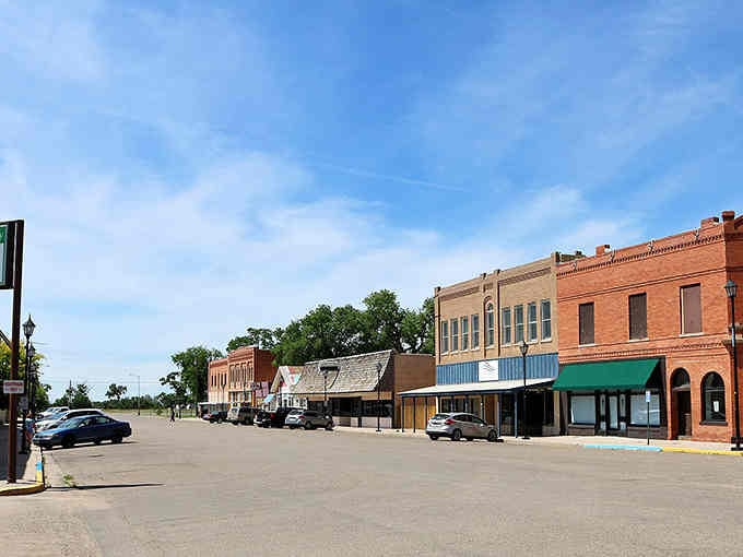 Wide streets and brick buildings tell stories of quieter times when neighbors actually knew each other's names.