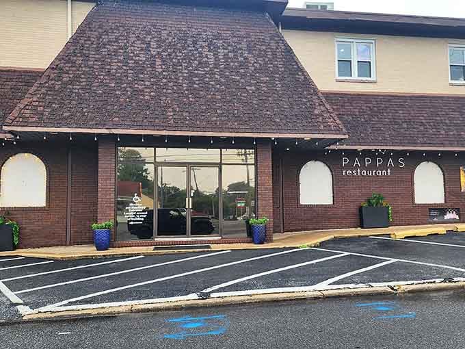 The brick arches and cozy entrance promise old-school steakhouse charm without the stuffy attitude.