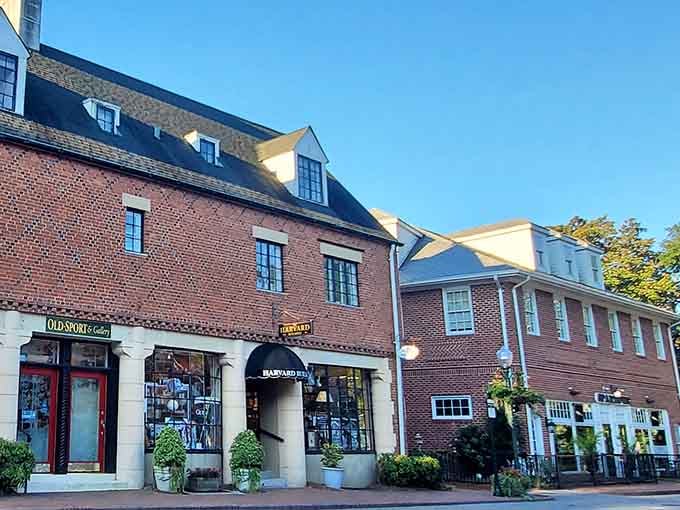 Brick and mortar architecture that whispers "slow down" louder than any meditation app ever could manage.