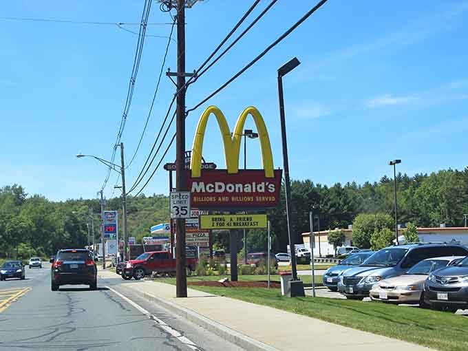 Even the Golden Arches can't diminish the charm when you're surrounded by this much natural beauty and forest.