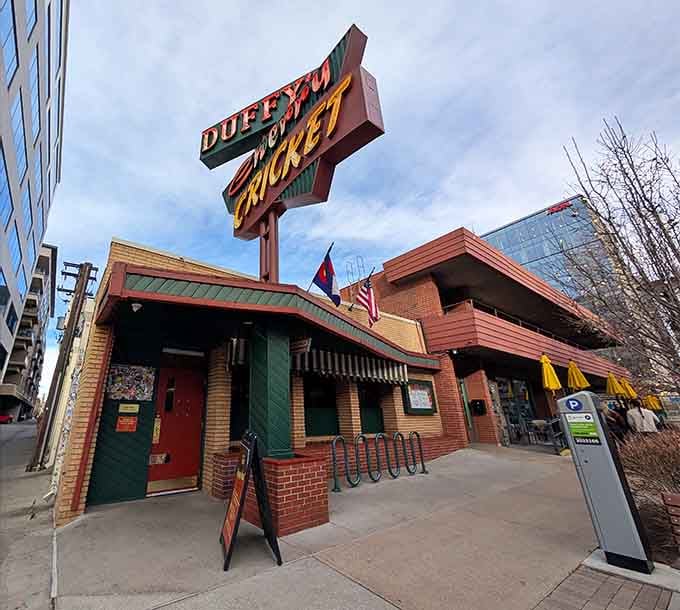 That vintage neon sign points the way to burger heaven, where locals have gathered for juicy patties since Eisenhower was president.
