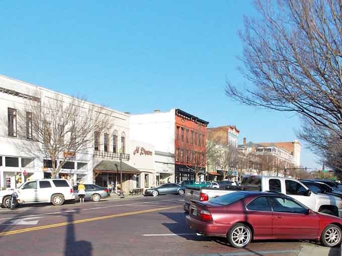 Downtown streets lined with historic storefronts prove that good bones never go out of fashion.