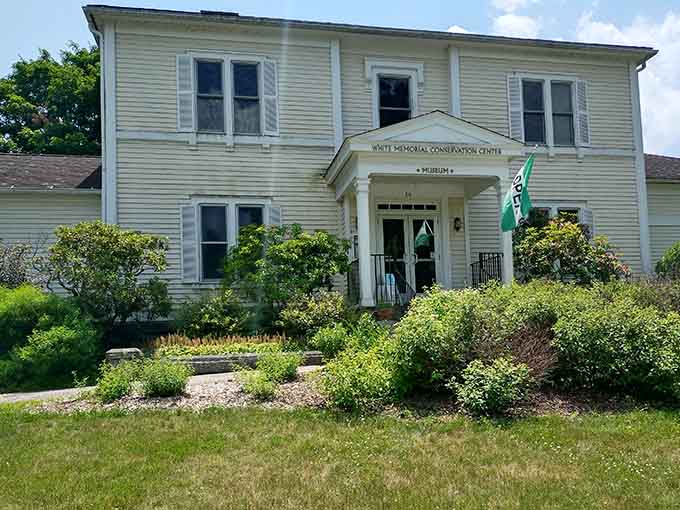 Classic New England architecture meets conservation mission in this welcoming building surrounded by nature's bounty and beauty.