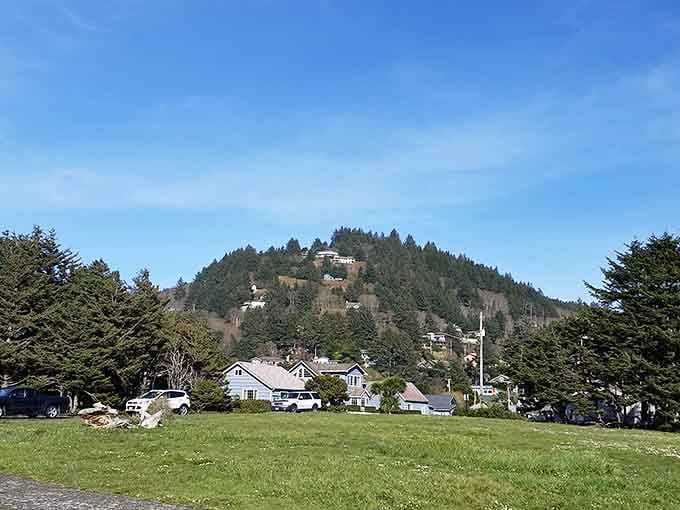 Hillside homes overlook the Pacific like they're watching the world's longest-running show without commercial interruptions ever.