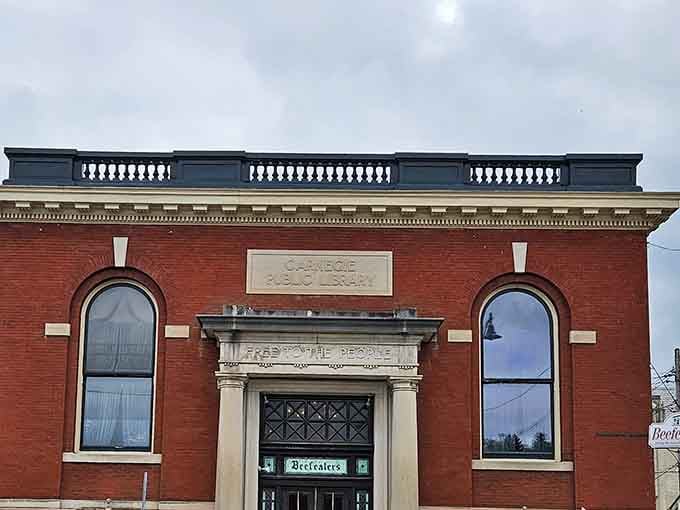 Those arched windows and ornate details remind you that great steakhouses are built to last through the decades.