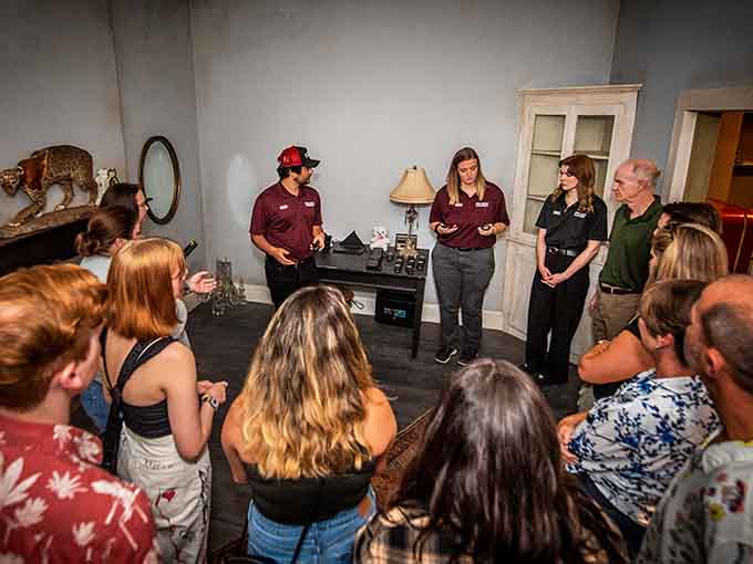 The investigation team gathers eager participants ready to explore the unknown with scientific tools and open minds tonight.