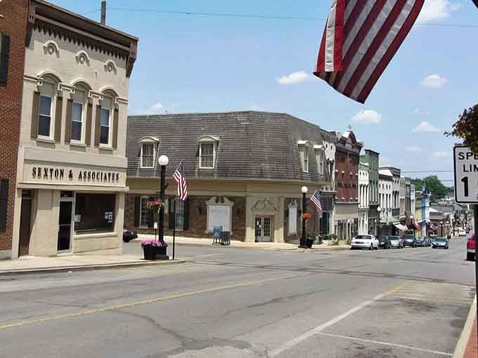 Stars and stripes flutter above streets where history isn't just remembered, it's lived in every single day here.