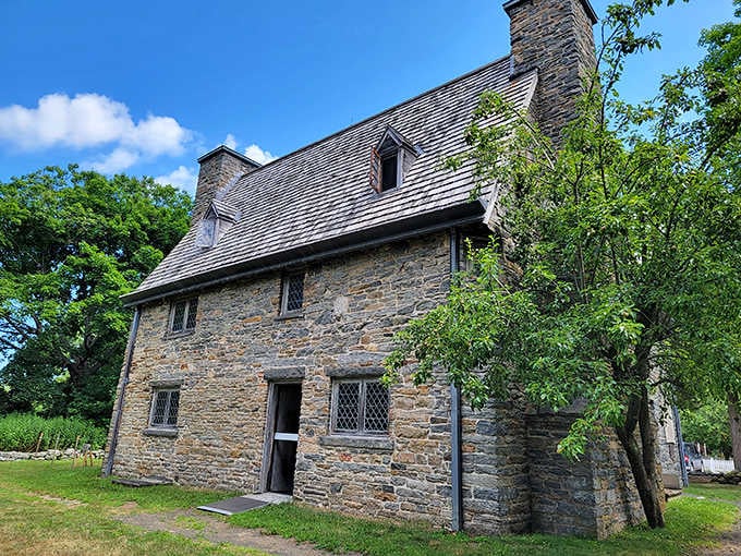 This medieval-style stone house stands as Connecticut's oldest, a remarkable survivor from the 1600s.