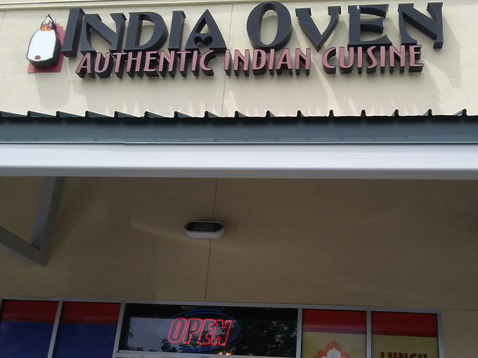 That bold signage promises authentic cuisine that delivers flavors worth driving across town to experience repeatedly.