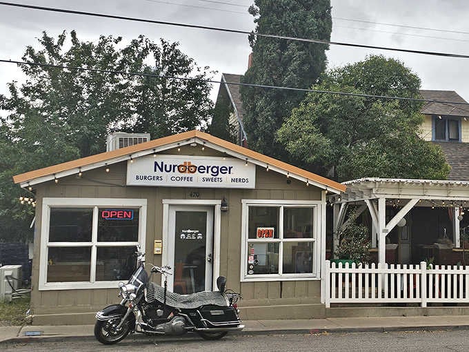 That motorcycle parked outside and the "OPEN" sign promise good food and even better small-town hospitality.